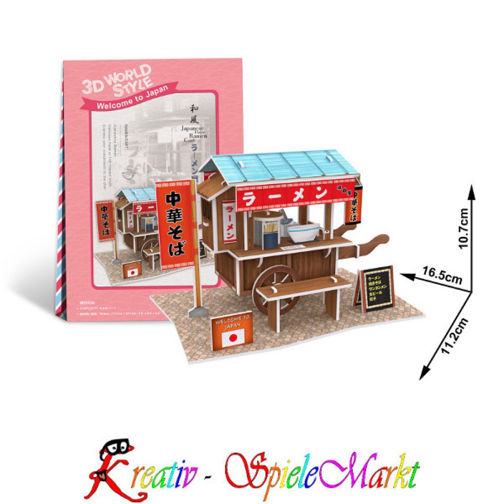 Cubic Fun - 3D Puzzle Ramen Stand Ramen Cart Japan - Kreativ ...